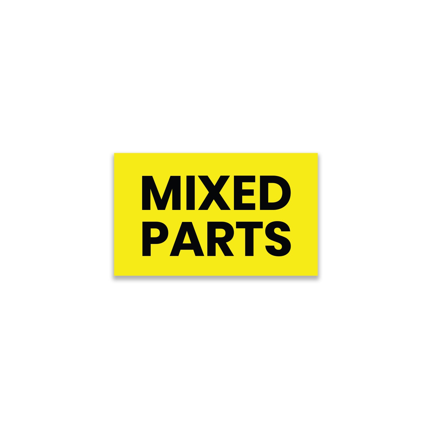 Mixed Parts Labels | StickerJet