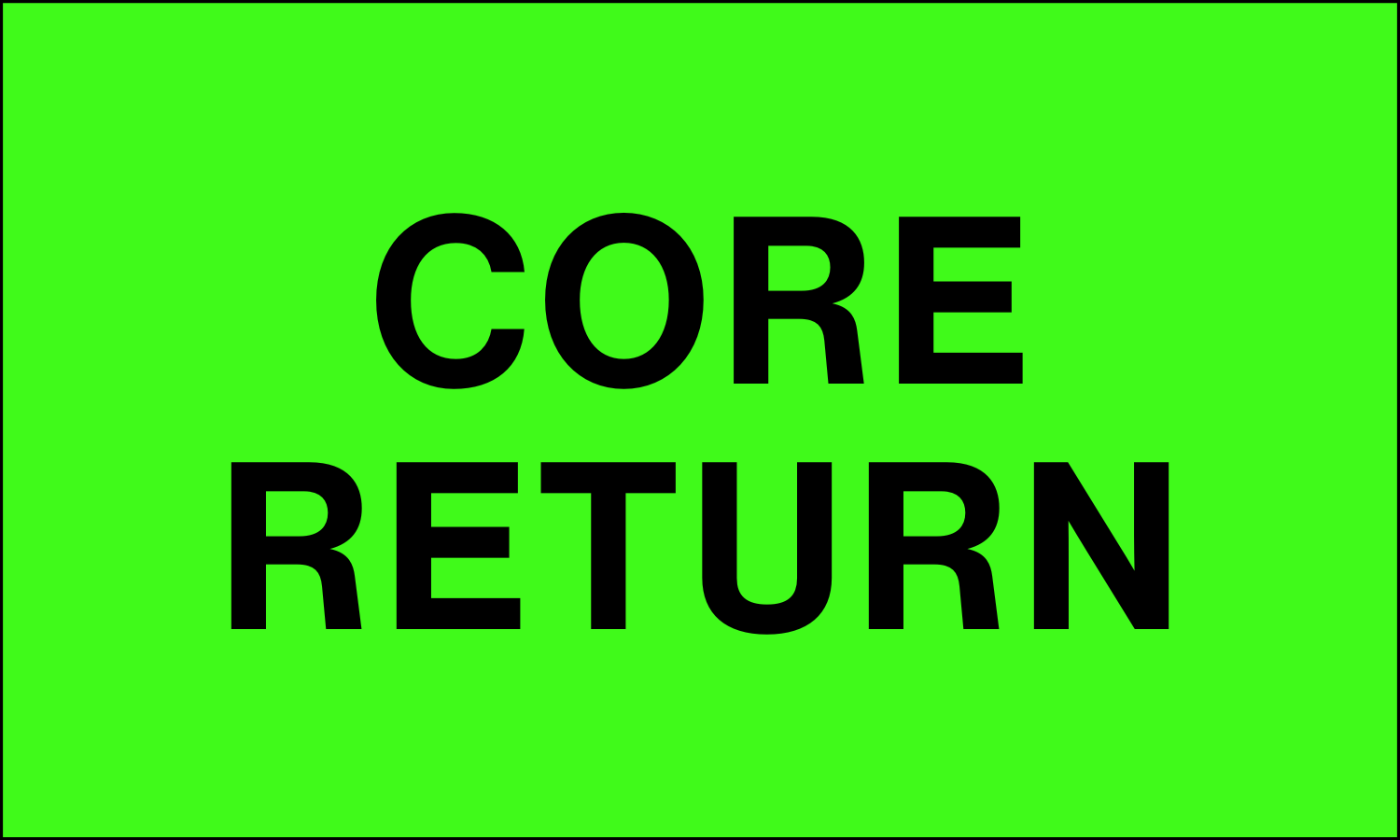 Core Return Labels | StickerJet